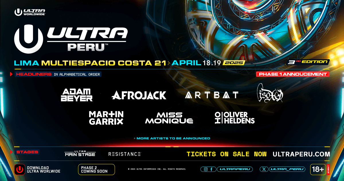 Lineup - Ultra Perú May 2 — 2026